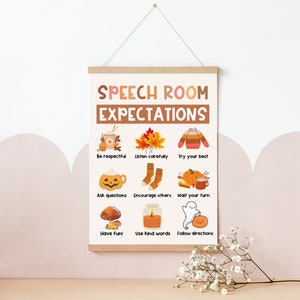 Boho Speech Therapy Decor Bundle, Set of 16, Printable Speech Room ...