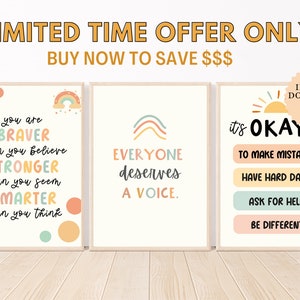 Pastel Rainbow Speech Poster Bundle, Speech and Language Poster Bundle ...