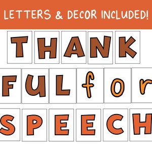 Fall Speech Bulletin Board Bundle Fall Speech Bulletin Kit - Etsy