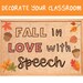 Fall Speech Bulletin Board Bundle Fall Speech Bulletin Kit - Etsy