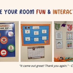 Dinosaur Themed Speech Therapy Decor Bundle, Speech Therapy Classroom ...