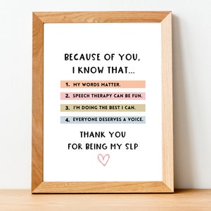 Speech Therapist Gift, SLP Appreciation Day, Digital SLP Gift, Speech ...