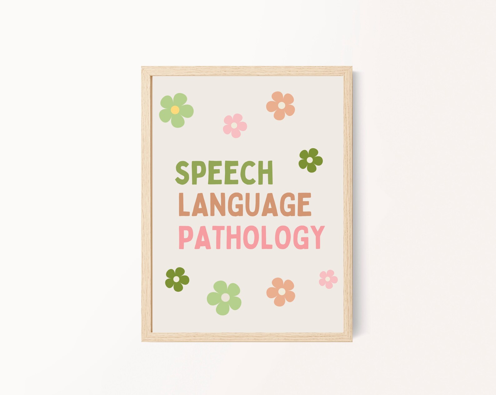 Green and Pink Speech Room Decor Bundle, Set of 6, SLP Posters, Speech ...