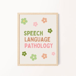 Green and Pink Speech Room Decor Bundle, Set of 6, SLP Posters, Speech ...