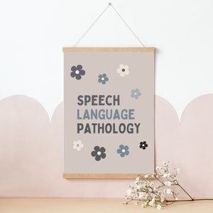 Gray Boho Speech Room Decor Bundle, Set of 6, SLP Posters, Speech ...