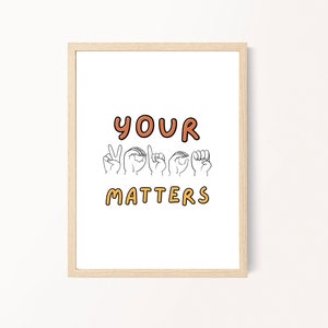 Your Words Matter Digital Download, Speech Therapy Decor,|slp Gifts ...