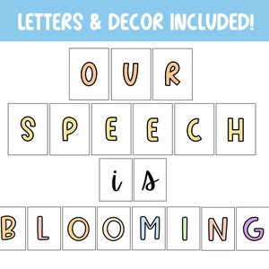 Speech Therapy Bulletin Board, Spring Speech Bulletin Board, Speech ...
