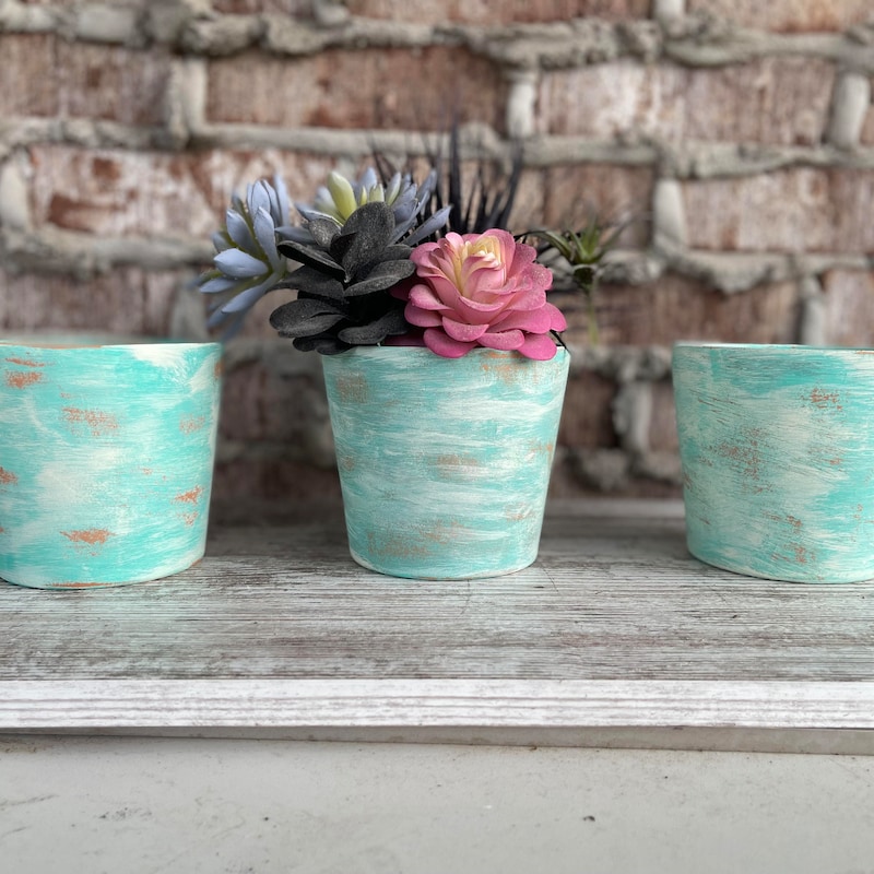 Hand Painted Flower Pots - Etsy