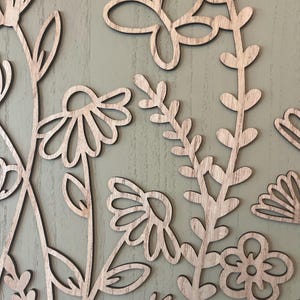 Wood Flower Art. Flower Art. Wood Wall Art. Wood Sign. Wood Carved ...