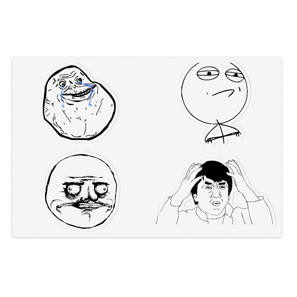 Rage Comic Sticker Set 7 - Etsy