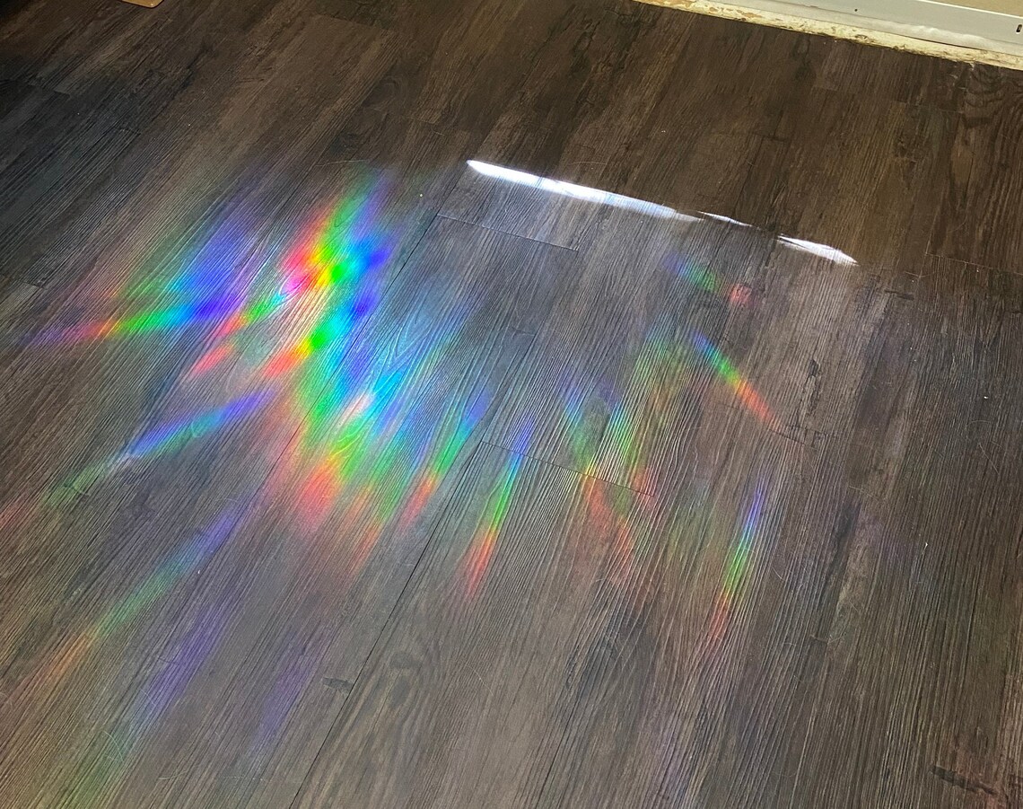 SACRED GEOMETRY Rainbow Crystal Prism Window Film Suncatcher - Etsy