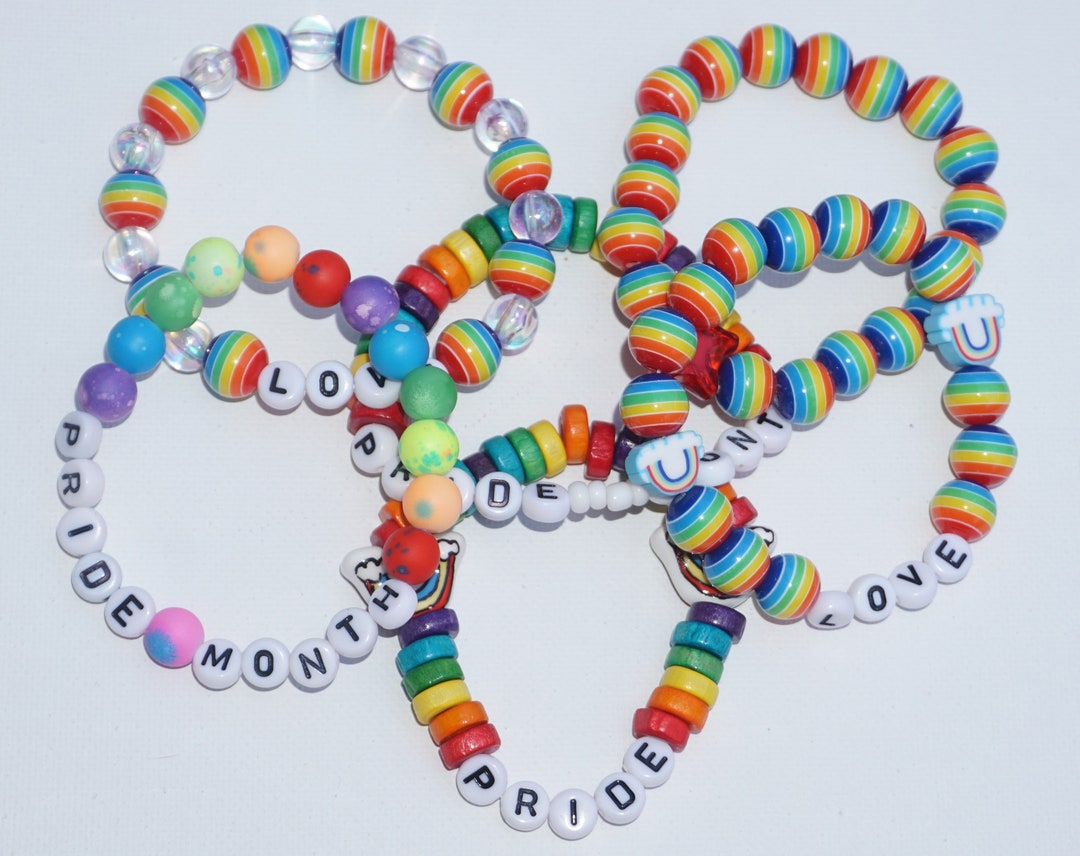 Pride, Rainbow, LGBT Bracelet Set of 6 - Etsy