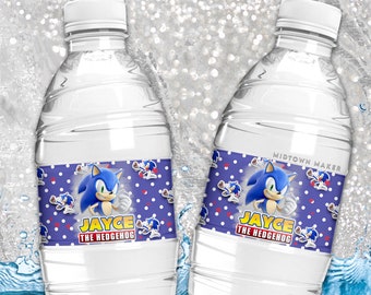Sonic Water Bottle Label - Etsy