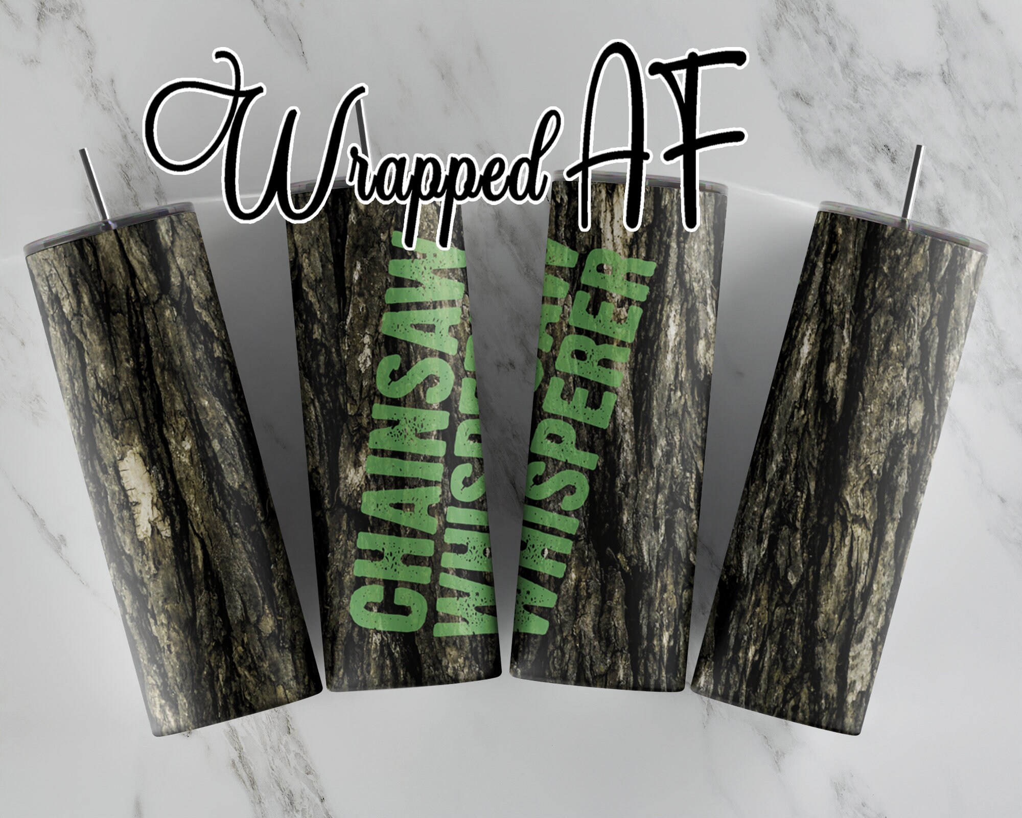 Chainsaw Whisperer 20oz Straight Tumbler Sublimation Design PNG ...