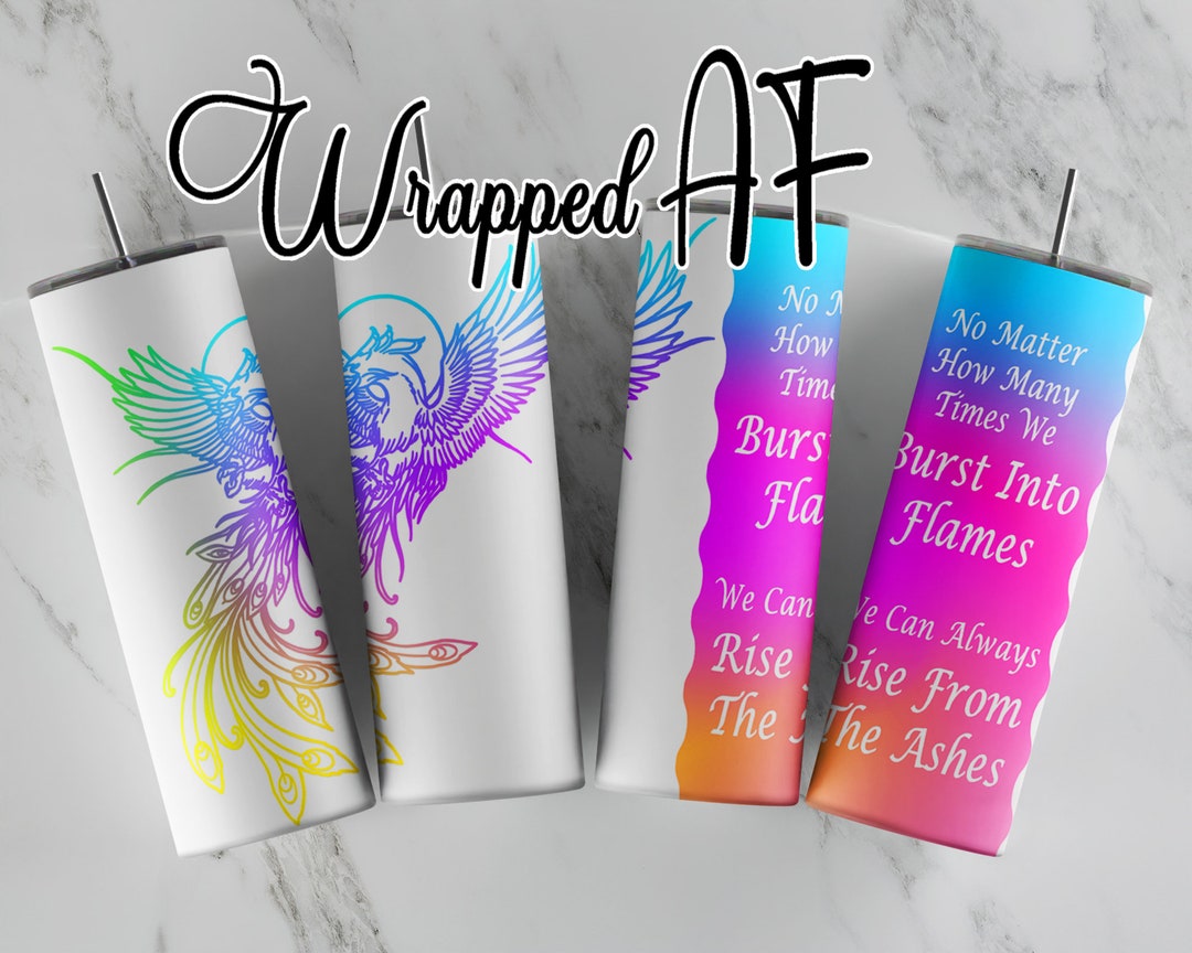 Phoenix Rise From the Ashes 20oz Straight Tumbler Sublimation Design ...