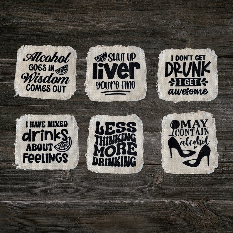 Sarcastic Frayed Hat Patches - Drinking Hat Patch - Custom Funny Hat ...