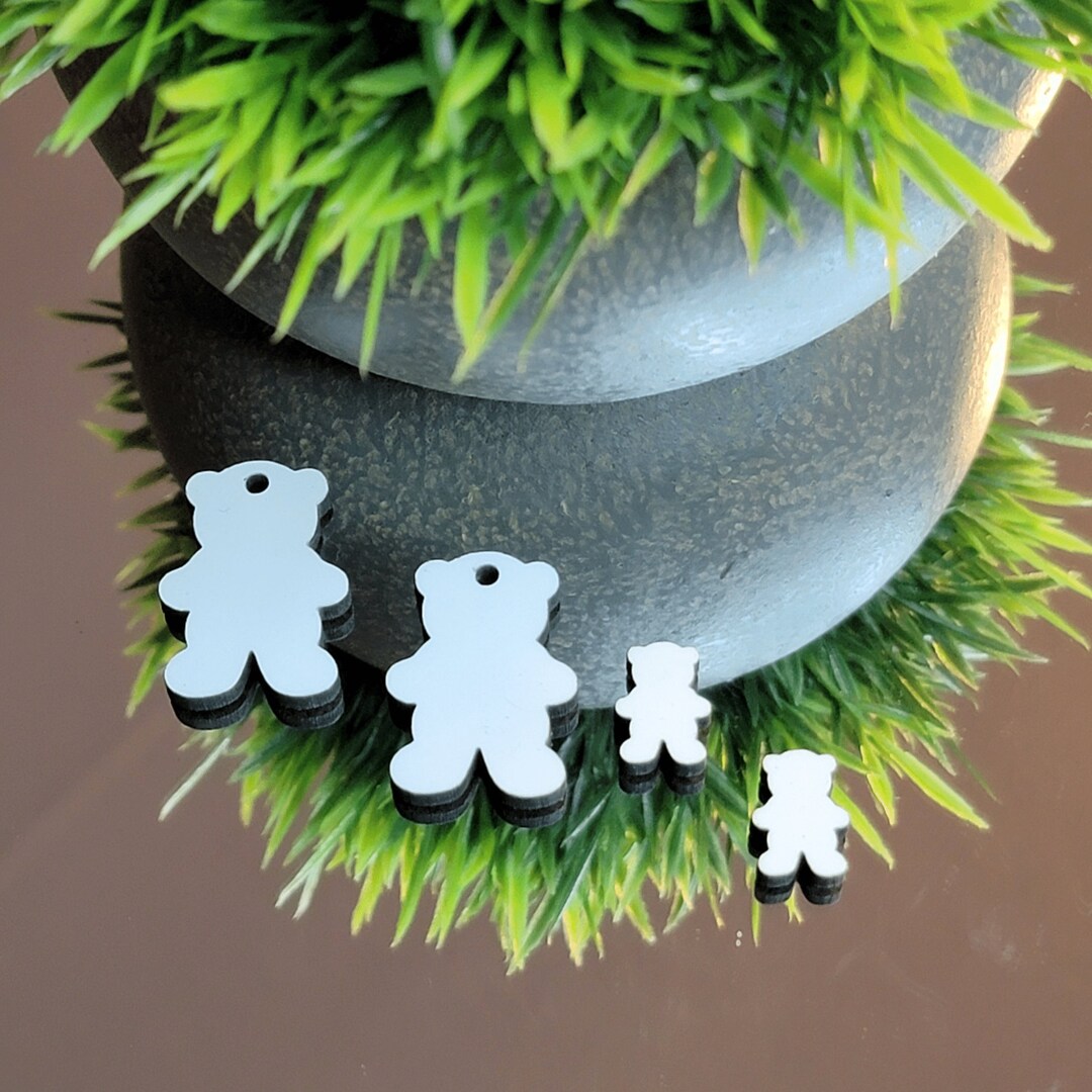 Teddy Bear Sublimation Blanks - Stud Earring Blanks - DIY Jewelry ...