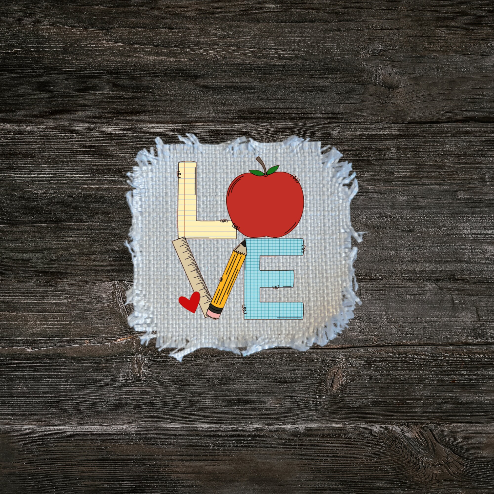 Teacher Patches - Frayed Hat Patches - Hat Patch - Cap Patch - Custom ...