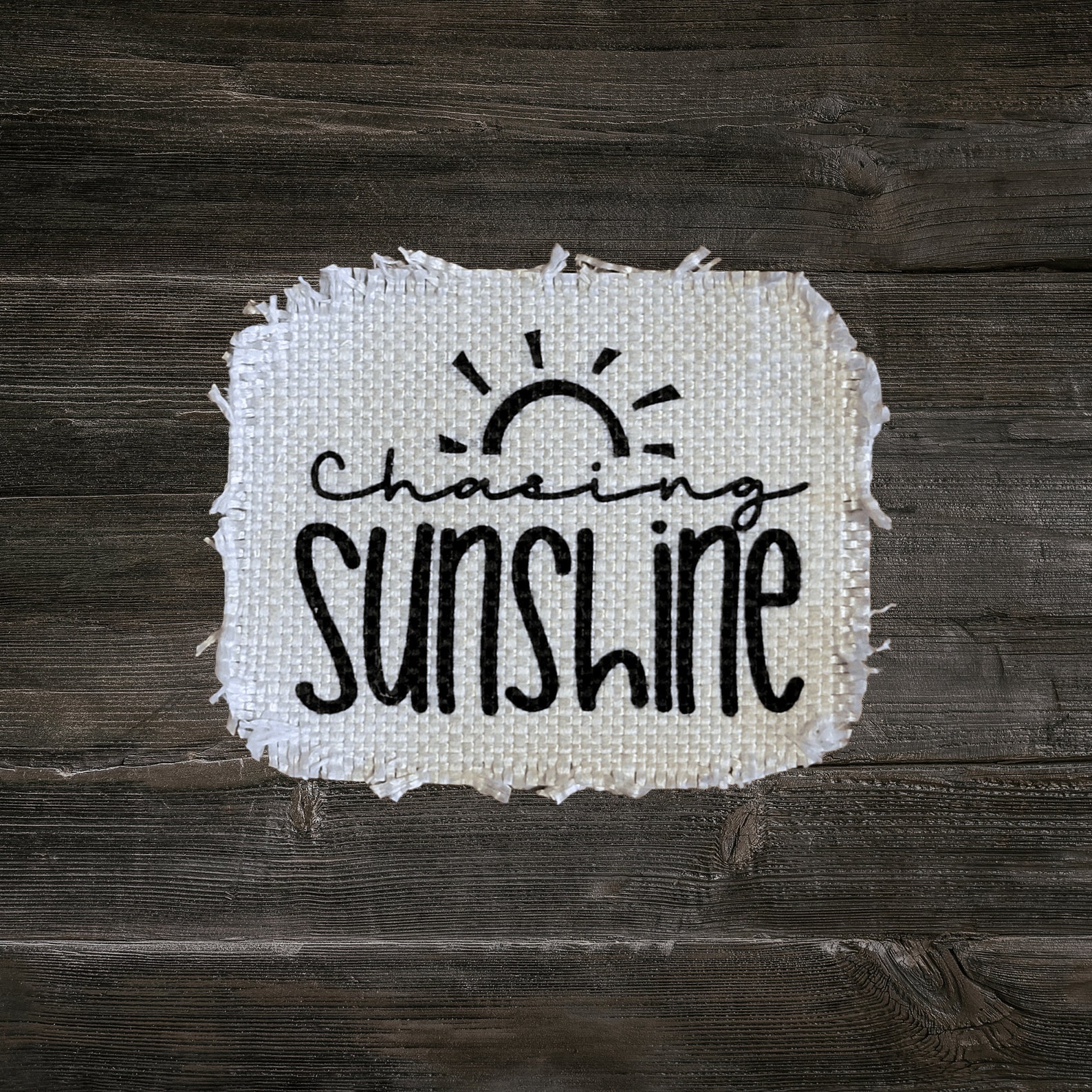 Summer Frayed Hat Patches Custom Hat or Cap Patch Sunshine Patch for ...