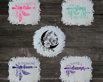 Summer Frayed Hat Patches Custom Hat or Cap Patch Sunshine Patch for ...