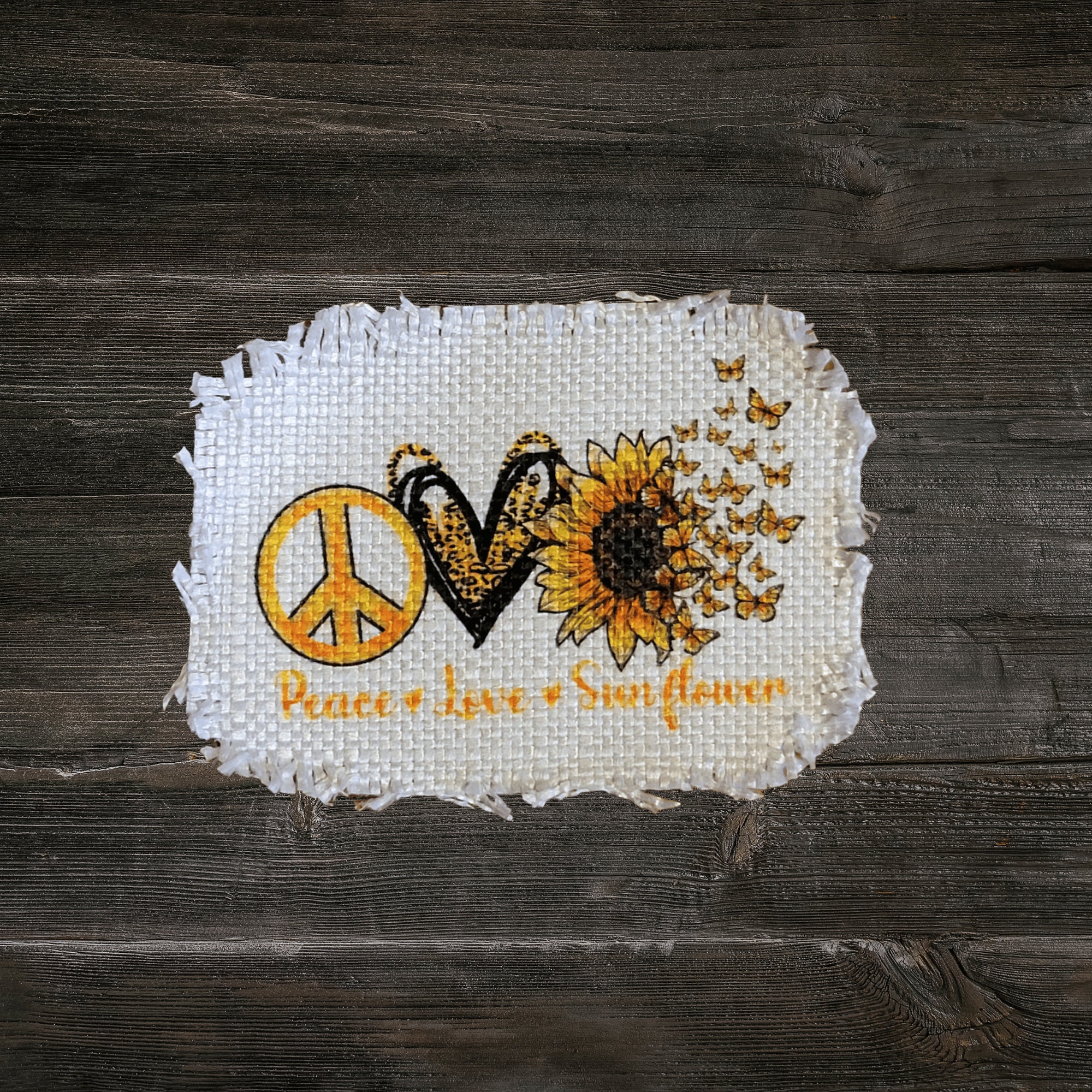 Summer Frayed Hat Patches - Custom Hat or Cap Patch - Sunshine Patch ...