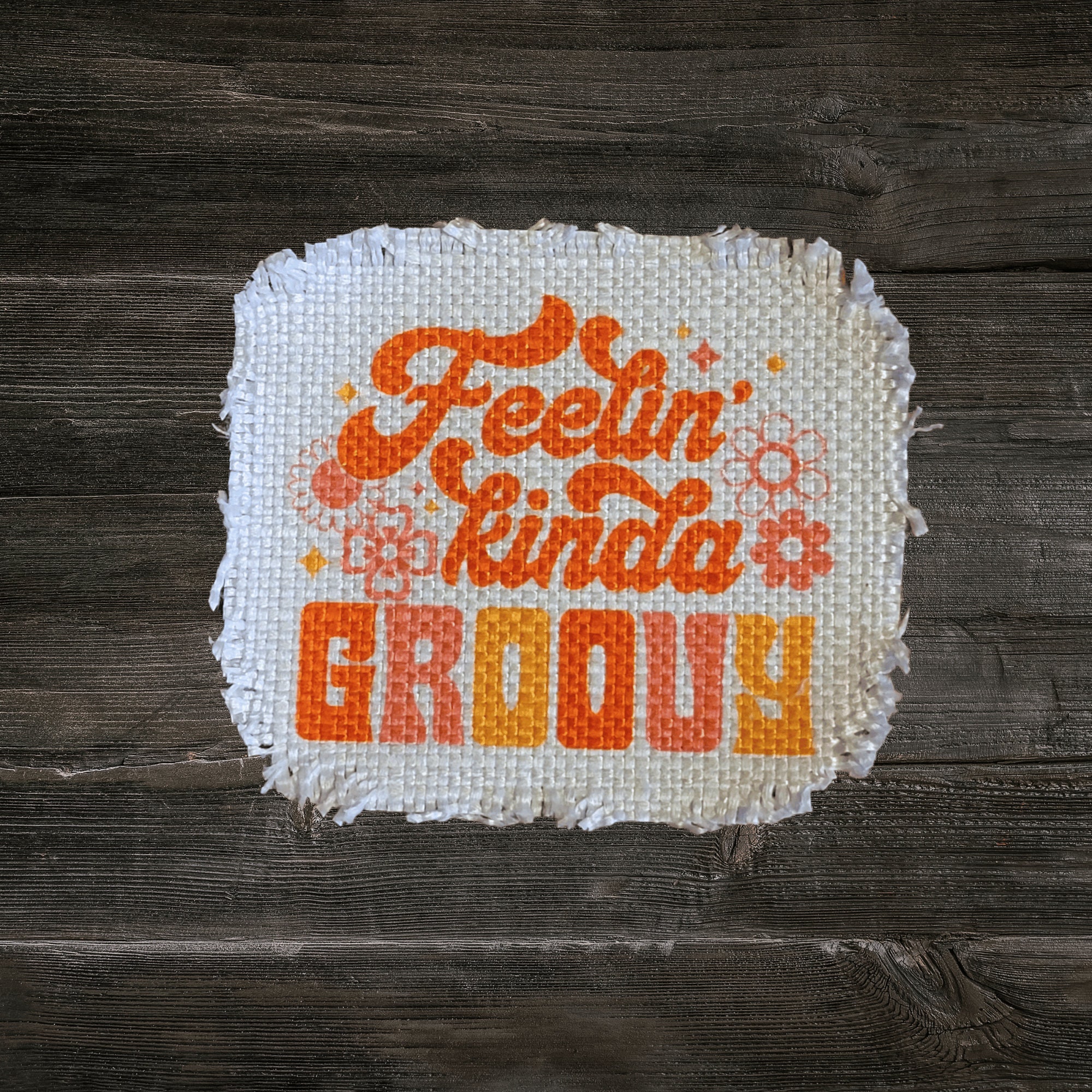 Retro Summer Frayed Hat Patches - Custom Hat or Cap Patch - Beach Patch ...