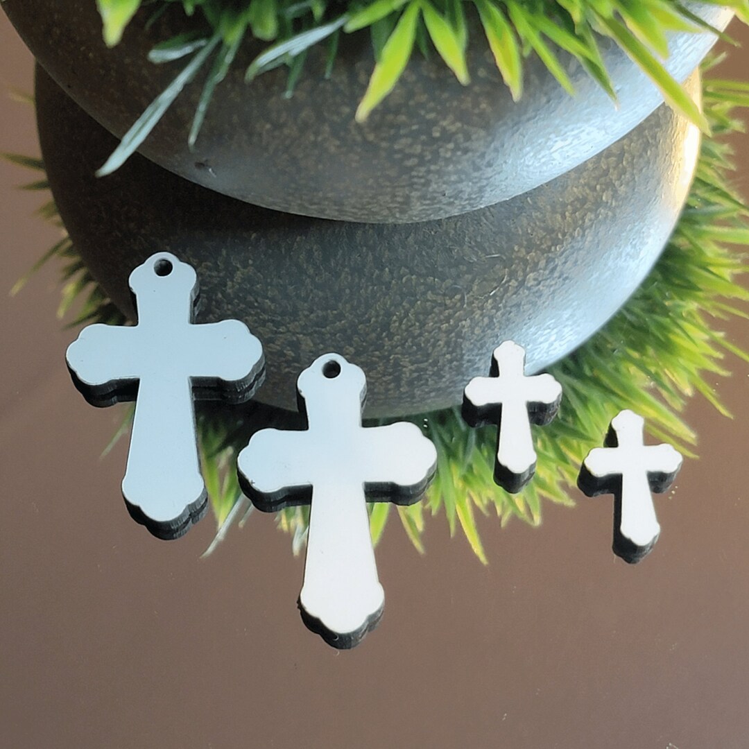 Cross Sublimation Earring Blanks - Religious Earring Blanks - DIY ...