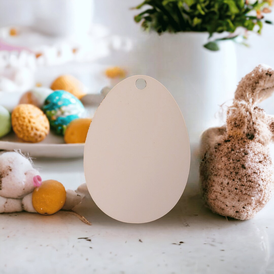 Easter Egg Sublimation Blank - Easter Basket Ornament Tag - Bulk ...