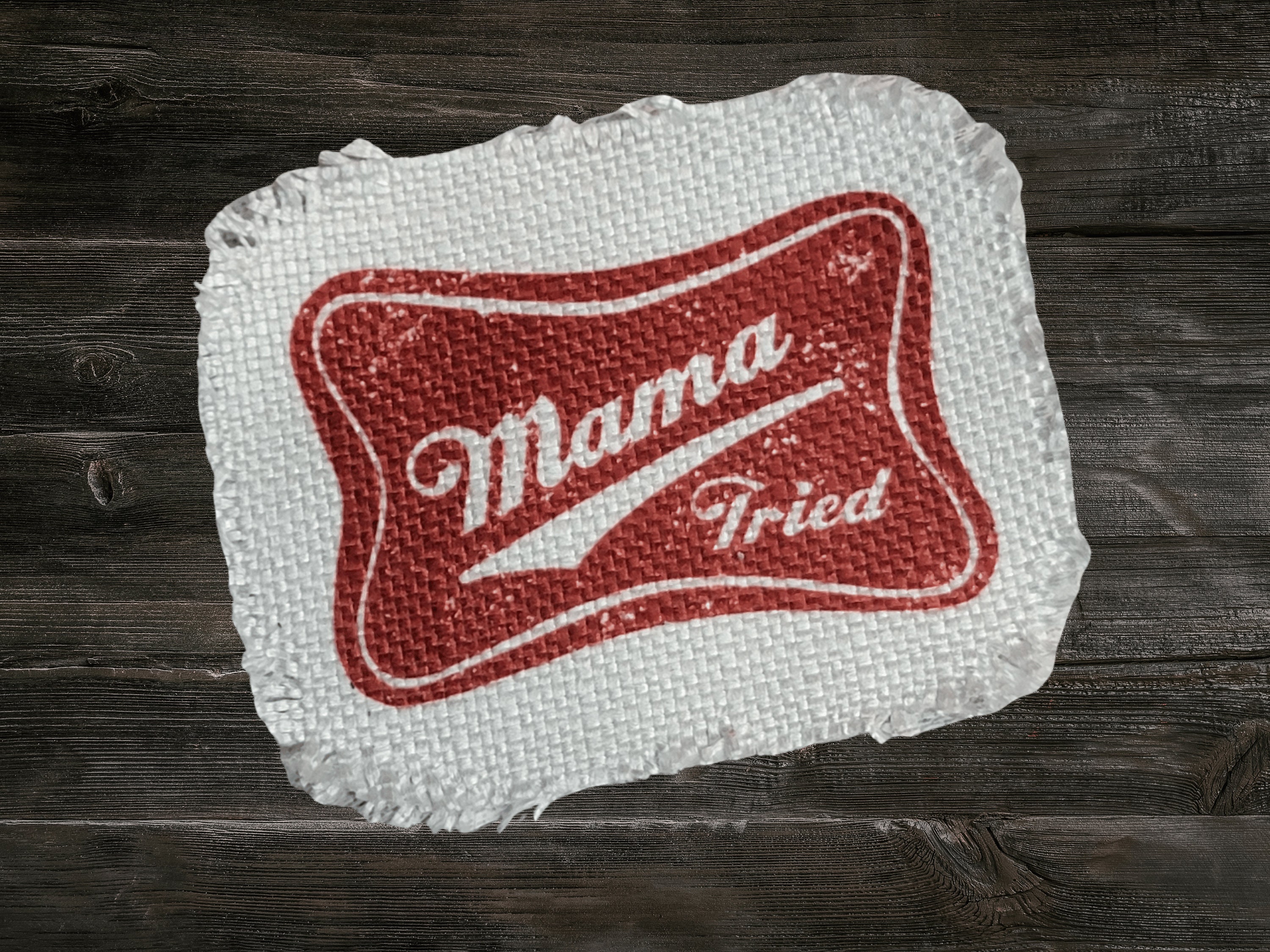 Mama Tried Frayed Hat Patches - Hat Patch - Cap Patch - Custom Hat ...
