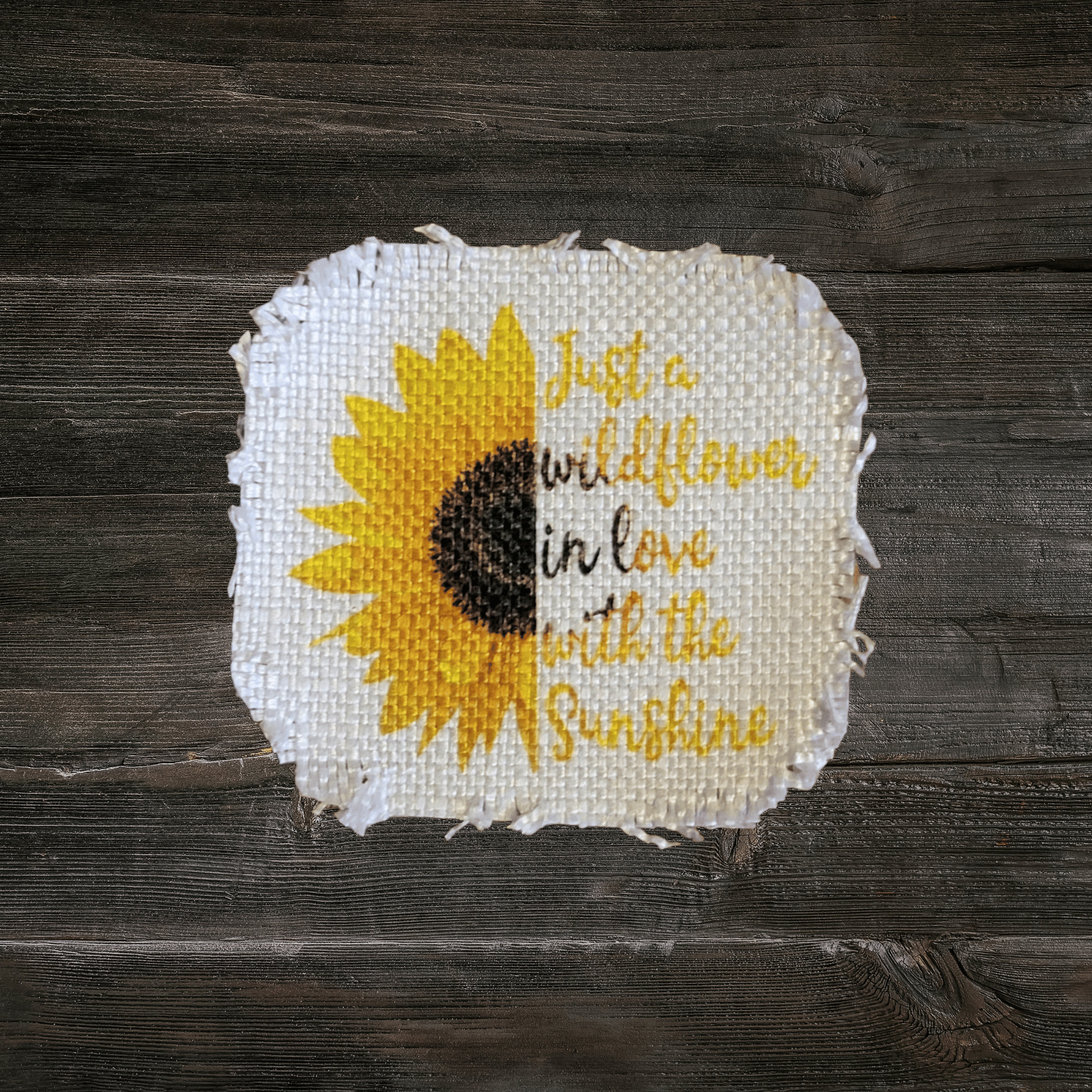 Summer Frayed Hat Patches - Custom Hat or Cap Patch - Sunshine Patch ...