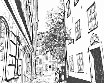 Gamla Stan Art - Etsy