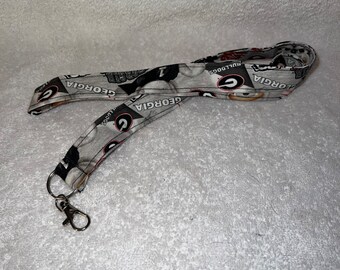 Georgia Bulldogs Lanyard With Badge Holder - Etsy