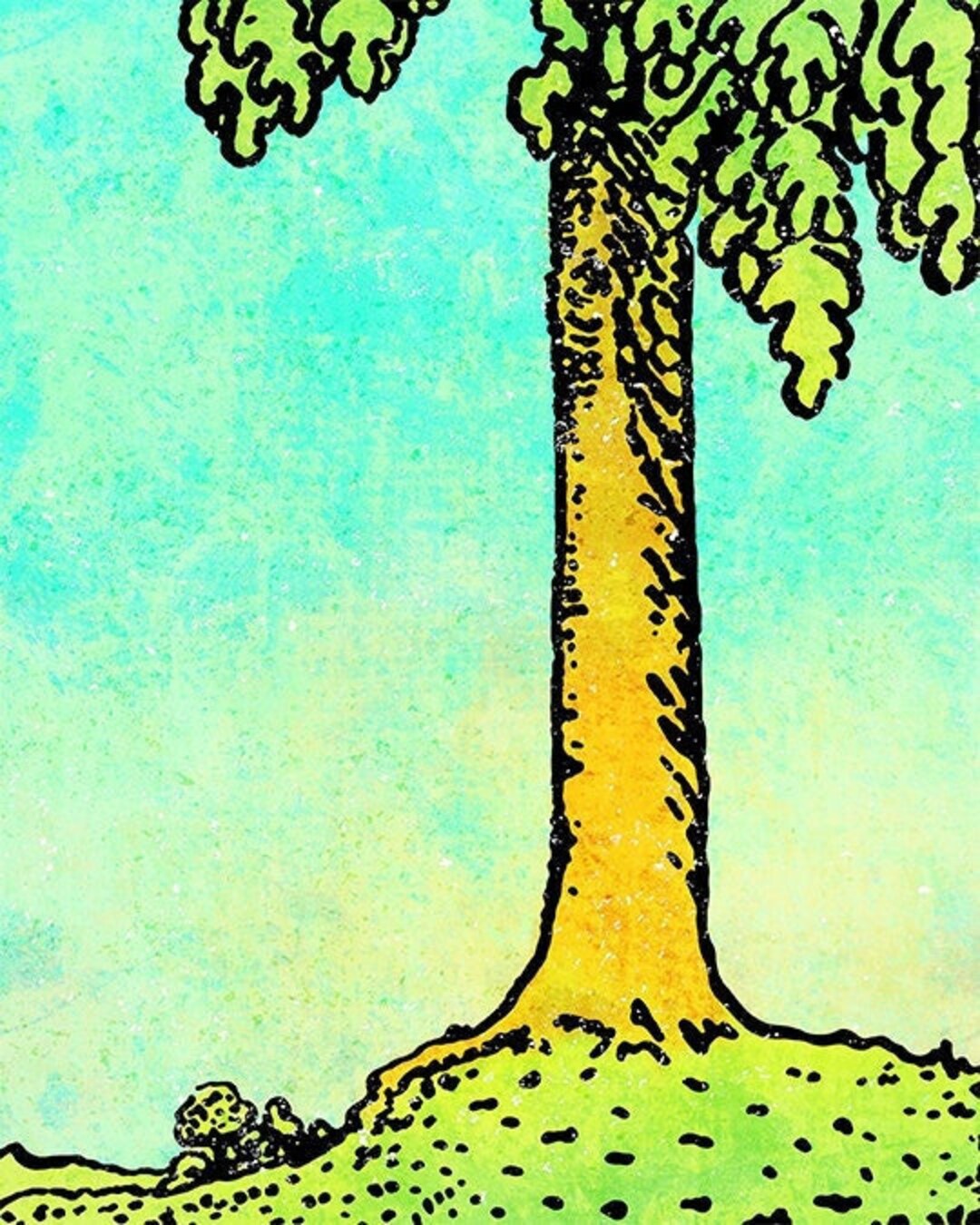 The Tree - Tarot Landscape - 8” X 10” Print - Etsy