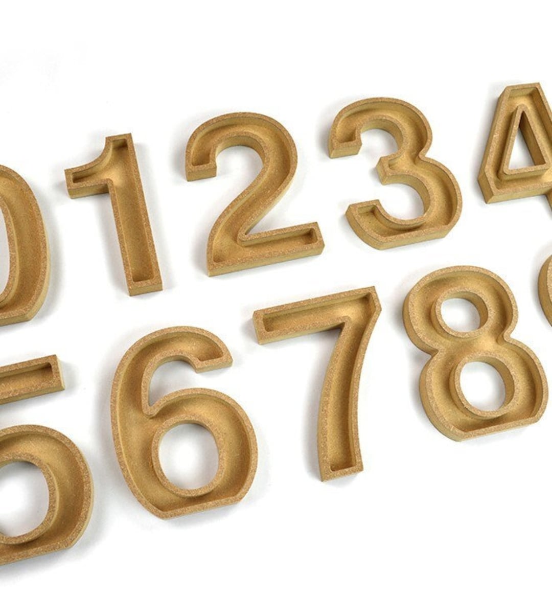 Fillable Numbers 18mm Mdf / Hollow Numbers / Fillable Empty Hollow ...