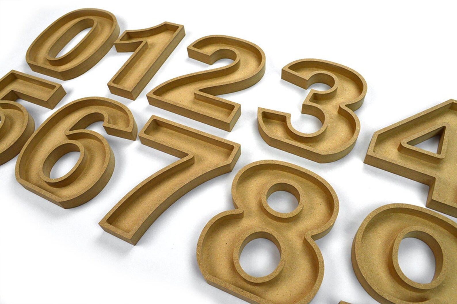 Mdf Fillable Numbers 18mm / Hollow Numbers / Fillable Empty Hollow ...