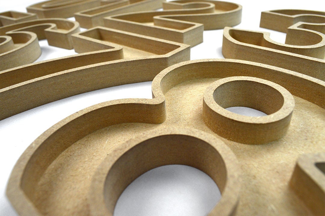Mdf Fillable Numbers 18mm / Hollow Numbers / Fillable Empty Hollow ...