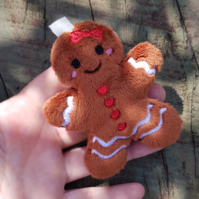 ITH PATTERN 4x4" / 10 X 10 Cm Gingerbread Man Plush - Etsy