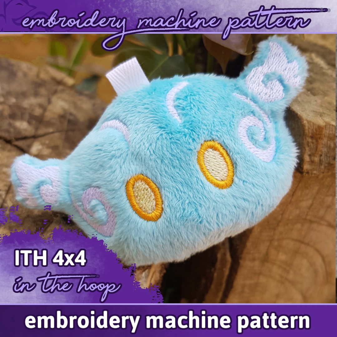 ITH PATTERN 4x4" / 10 X 10 Cm Anemo Slime Genshin Plush - Etsy