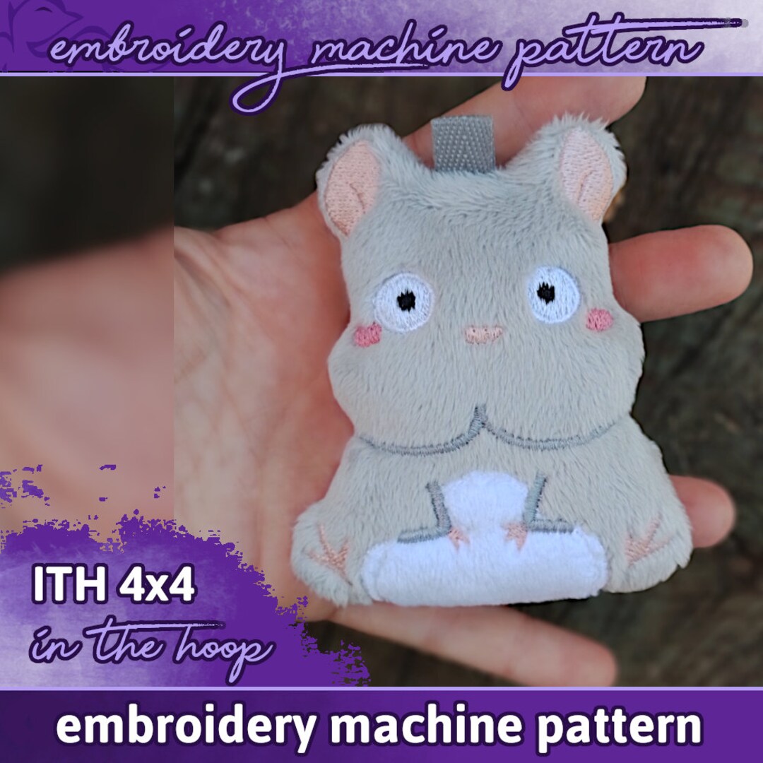 ITH PATTERN 4x4 / 10 X 10 Cm Baby Boh Mouse Plush - Etsy
