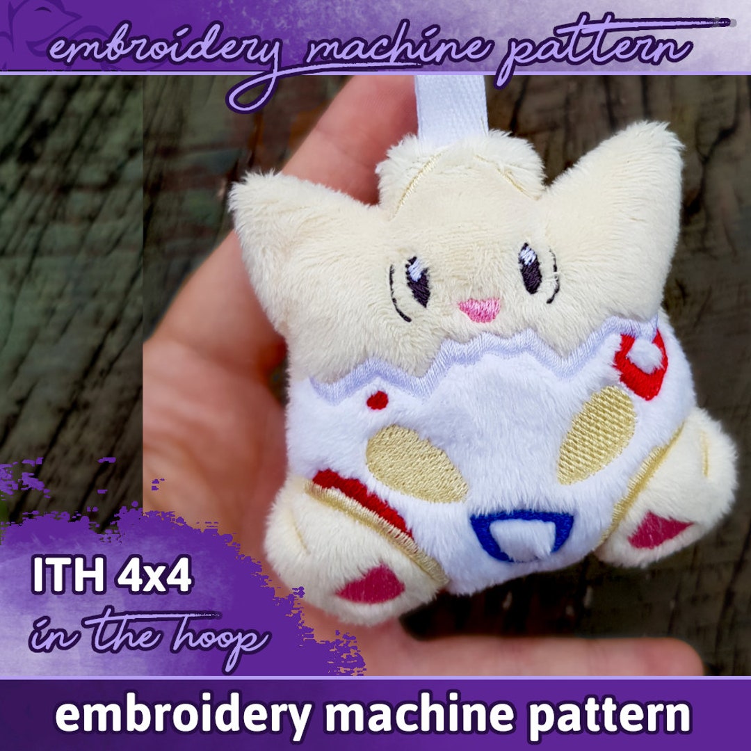 ITH PATTERN 4x4" / 10 X 10 Cm Togepi Plush - Etsy