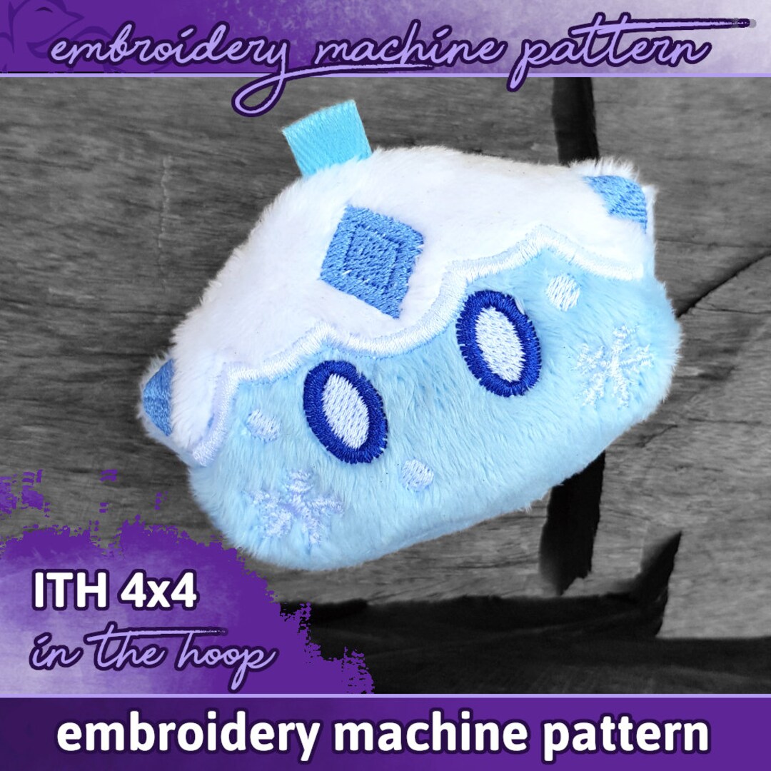 ITH PATTERN 4x4 / 10 X 10 Cm Cryo Slime Genshin Plush - Etsy