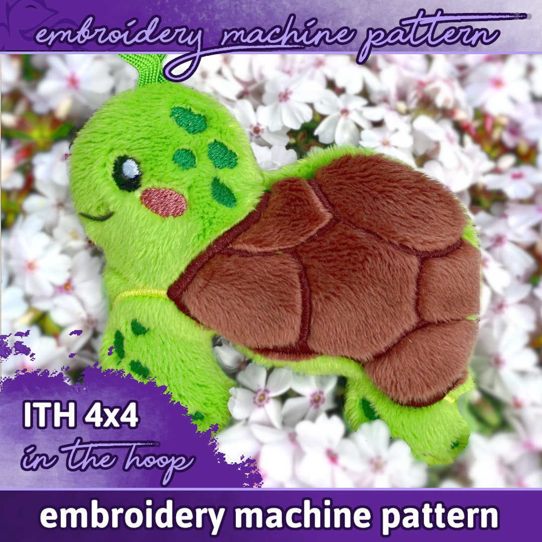 ITH PATTERN 4x4 / 10 X 10 Cm Turtle Turtle Plush - Etsy