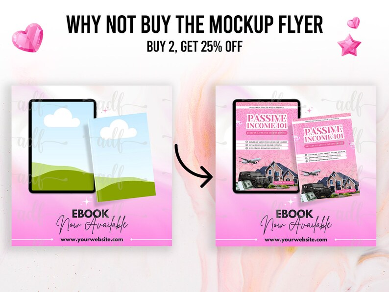 Ebook Cover Mock Up E Book Cover Promotion Editable Ebook - Etsy