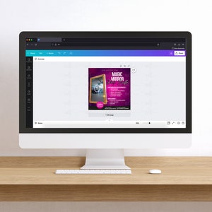 2x MAGIC MIRROR Photo Booth Flyer, Premade Business Social Media Flyer ...