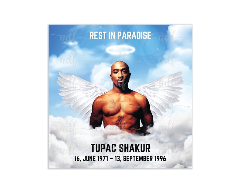 RIP Angel Wings Instagram Template, Instant Download, Digital Memorial ...