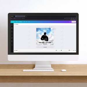 RIP Angel Wings Instagram Template, Instant Download, Digital Memorial ...