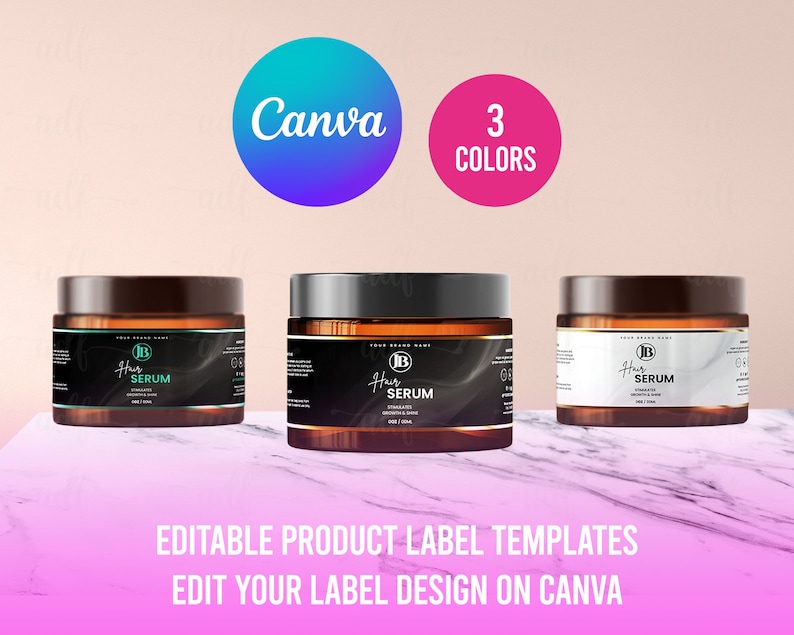 Stylish Jar Label Template Jar Label Design Canva Editable - Etsy