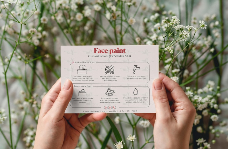 Christmas Face Painting Menu 12 Designs & Tip Jar Templates: Canva ...