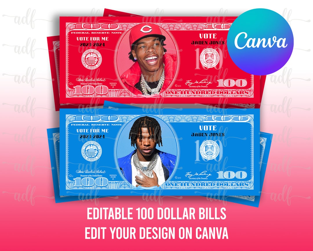 Homecoming Campaign Money, Prom King, Money Template for Voting ...