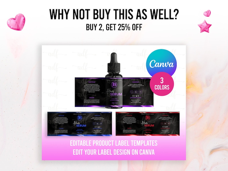 Stylish Jar Label Template Jar Label Design Canva Editable - Etsy